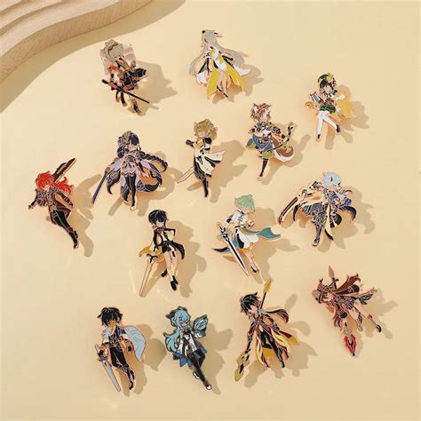 Genshin Impact ‘morax Chibi Enamel Pin Distinct Pins