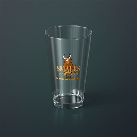 Smalls Pint Glass Smalls Meat Market