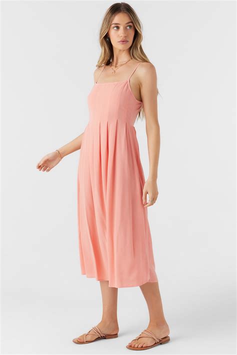Lailey Midi Dress Burnt Coral Oneill