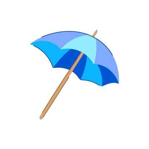 Sunshade Beach Umbrella Cartoon Vector Illustration 39616337 Vector Art