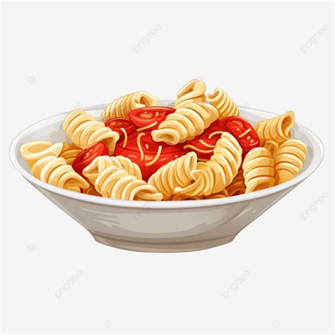 맛있는 토마토 소스를 곁들인 마카로니 파스타 그림 파스타 이탈리아 사람 음식 Png 일러스트 및 이미지 에 대한 무료