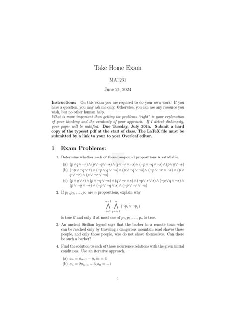 Takehomeexams22024 Pdf