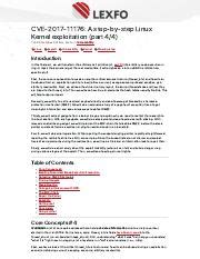 Cve A Step By Step Linux Kernel Exploitation Part