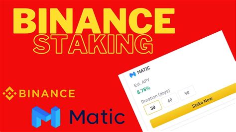 How To Stake Matic In Binance Binance Staking Youtube