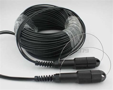 200m Lc Lc Sm 4 Strand Armored Field Tpu Optic Patch Cord Cable