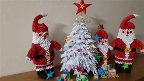 How To Make 3d Origami Santa Claus Tutorial Part1 Body And Head Diy
