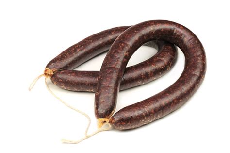 전통적인 터키식 건조 소시지 흰색 배경에 고립 건조 식품에 대한 스톡 사진 및 기타 이미지 건조 식품 건조한 고기