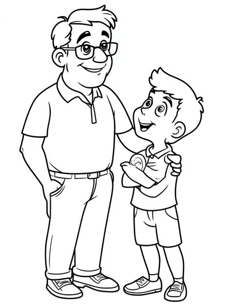 أكثر من 40 صفحة تلوين لعيد الأب أظهر بعض الحب لأبيك 🎨👨‍👧