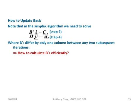2 2 The Revised Simplex Method The Simplex