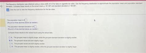 Solved The Frequency Distribution Was Cbtained Using A Class