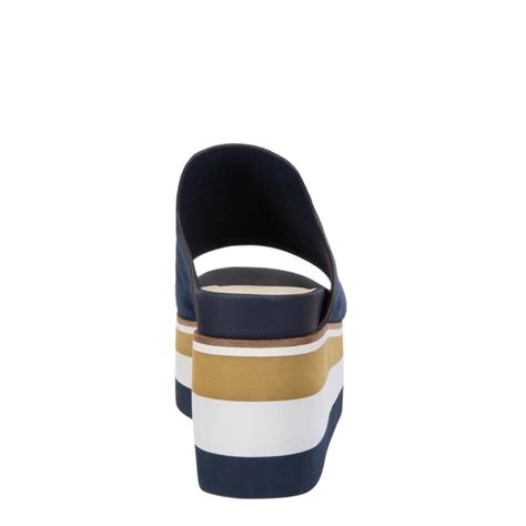 Naked Feet Flow In Navy Platform Sandals