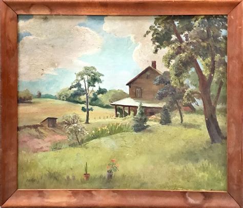 Lot Signed Oil On Canvas Panel “potted Geranium”