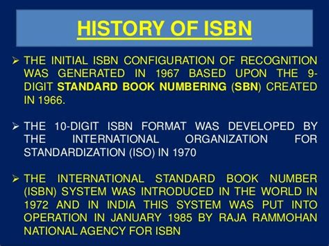 Isbn International Standard Book Number