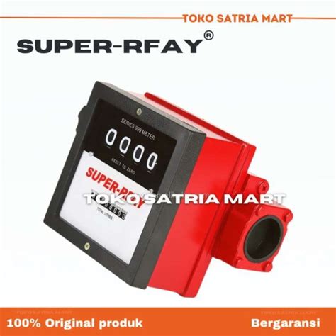 Promo Flow Meter Minyak Flow Meter Solar Analog 4 Digit 15 Inch Diskon