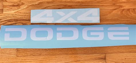 Dakota Tailgate Decal Stickers 4x4 Ram Dakota Sports White