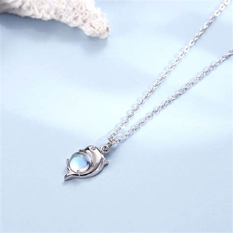 Сребърно колие с кристал Делфин Silenti Jewelry Jewelry