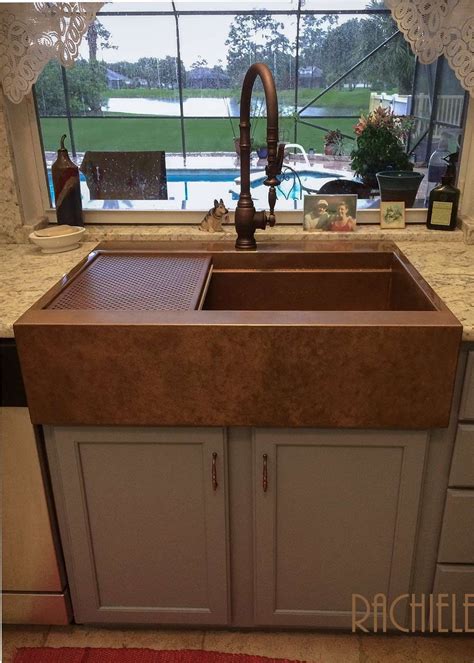 Copper Kitchen Sinks Top Mount