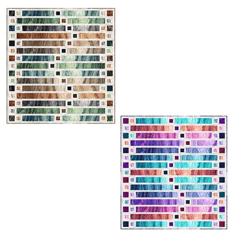 Staggered Strips Pattern Nebraska Quilt Company