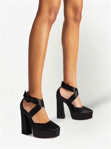Jimmy Choo Gian 140mm Platform Pumps Black Farfetch