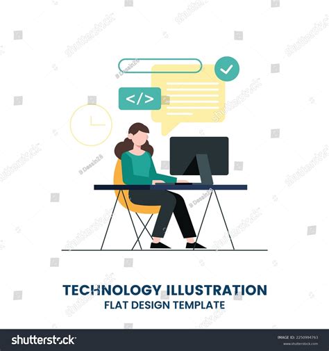 Young Programmer Concentrated Working Project Developing Stock Vector Royalty Free 2250994763