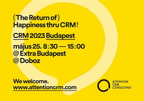 Attention Crm Consulting On Linkedin RÉszletes Program