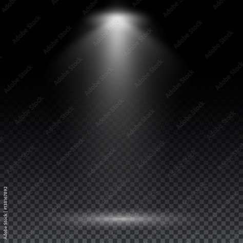 Vetor De Realistic Light Effect Ies Lights From Projector Artificial