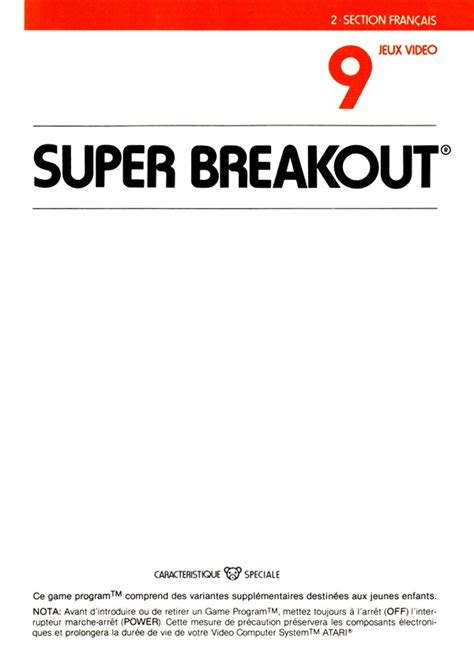 atari 2600 vcs super breakout scans dump download screenshots ads videos catalog