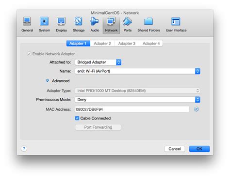 Setting Up Centos Networking In Virtualbox Davys Tech Blog