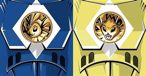 Pokemon Meets Power Rangers Eevee Style R Pokemon
