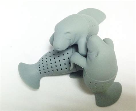 Silicone Manatee Diffuser Infuser Loose Tea Leaf Strainer Herbal Spice