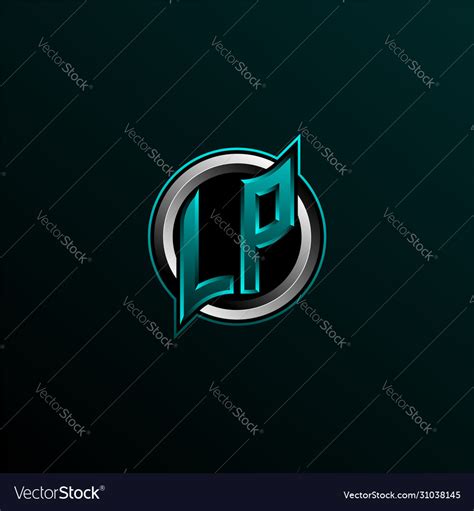 Initial Lp Logo Design Royalty Free Vector Image