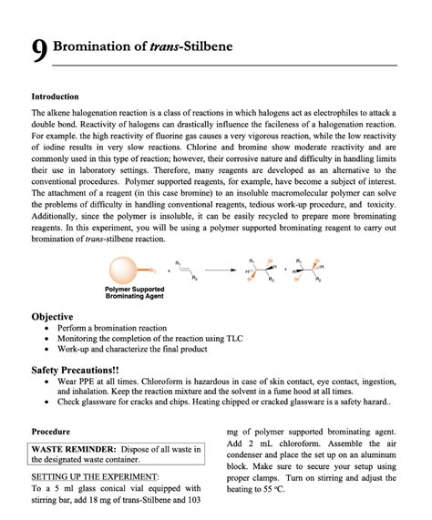 Introduction The Alkene Halogenation Reaction Is A