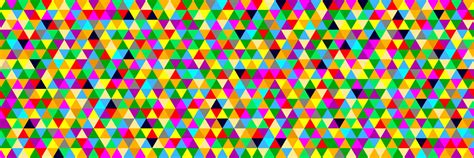 Horizontal Colorful Abstract Triangle Background For Pattern And Design