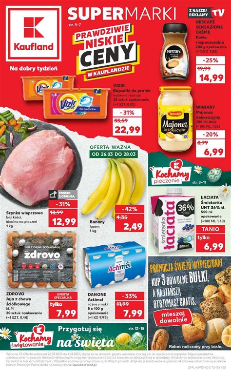 Gazetka Promocyjna I Reklamowa Kaufland Kaufland Gazetka Od 26 03 2020 Do 08 04 2020 S 1