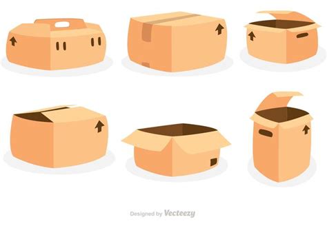 Packing Boxes Vector Icons 89844 Vector Art At Vecteezy