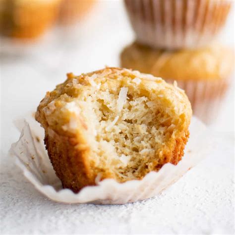 Coconut Muffins With Coconut Milk