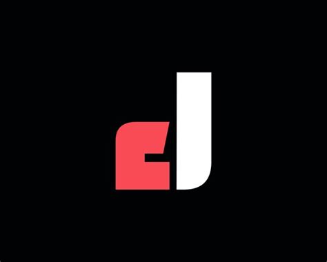 크리에이 티브 J 문자 로고 디자인 서식 파일 그림 프리미엄 벡터