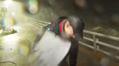 Anderson Cooper Got Smashed In The Face By Debris During Hurricane