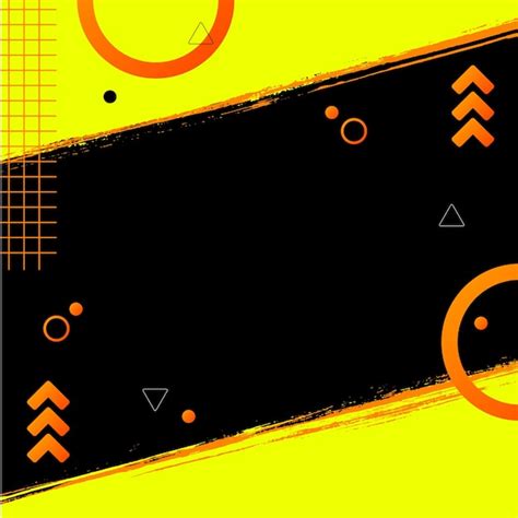 Fundo Amarelo Preto Abstrato Vetor Premium