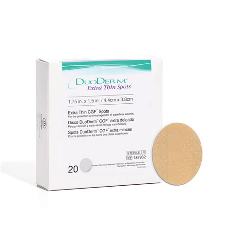 Convatec Duoderm Extra Thin 1 75x1 5 Hydrocolloid Sterile Dressing