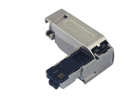 Plug Connector Rj45 4 8 Pin Right Angle Network Connector Of Profinet