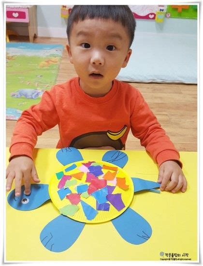 종이접시로 만들기 거북이야 목이 어딨니 네이버 블로그 어린이집 만들기 쉬운 공예 창의적인 공예