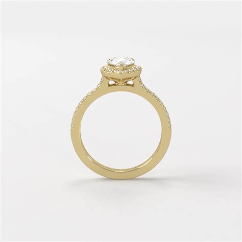 Sofia Pear Lab Grown Diamond Halo Ring Diamond Gallery