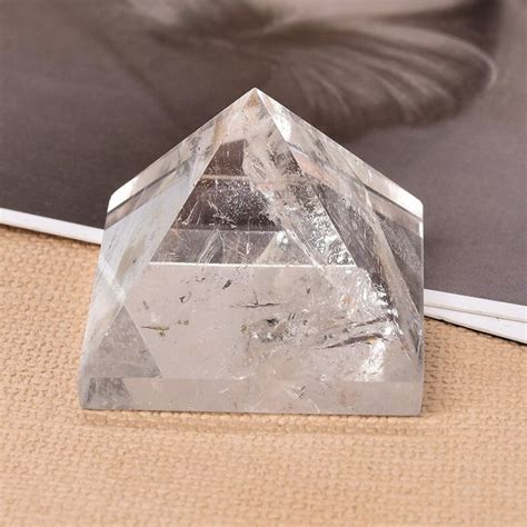 Natural Crystal Clear Quartz Pyramid Mindfulsouls