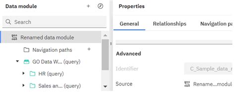 Renaming An Existing Data Module And The Impact On The Reports Built Against It