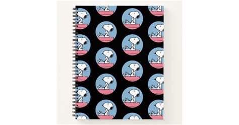 Peanuts Snoopy At The Typewriter Notebook Zazzle