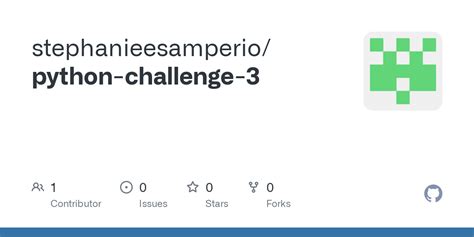 github stephanieesamperio python challenge 3