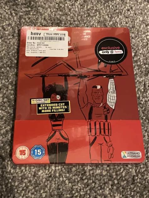 Deadpool 2 Hmv Exclusive 4k Ultra Hd Blu Ray Steelbook New And Sealed