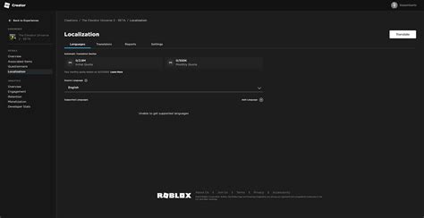 localization page doesn t work properly website bugs developer