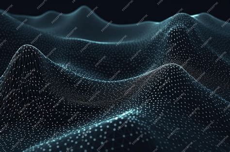 Premium Photo Abstract Network Connection Structure With Dots And Lines